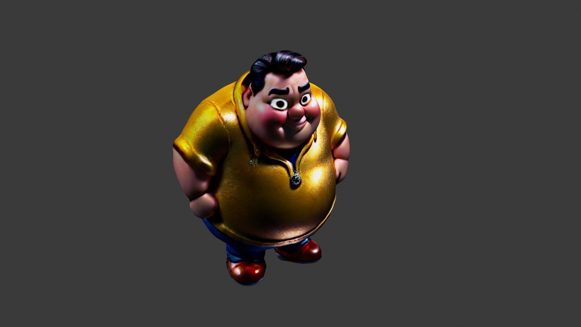 3D model Fat Man Cartoon VR / AR / low-poly | CGTrader