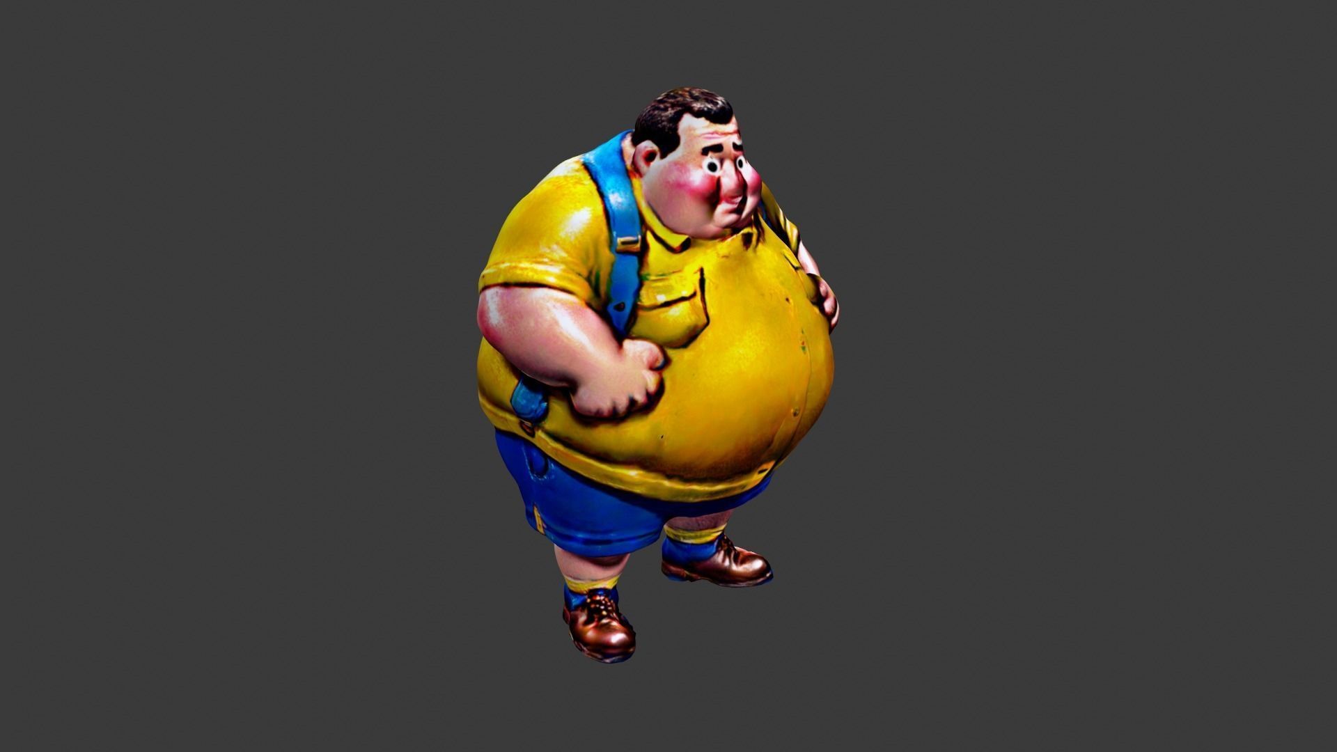 3D model Cartoon Fat Man VR / AR / low-poly | CGTrader