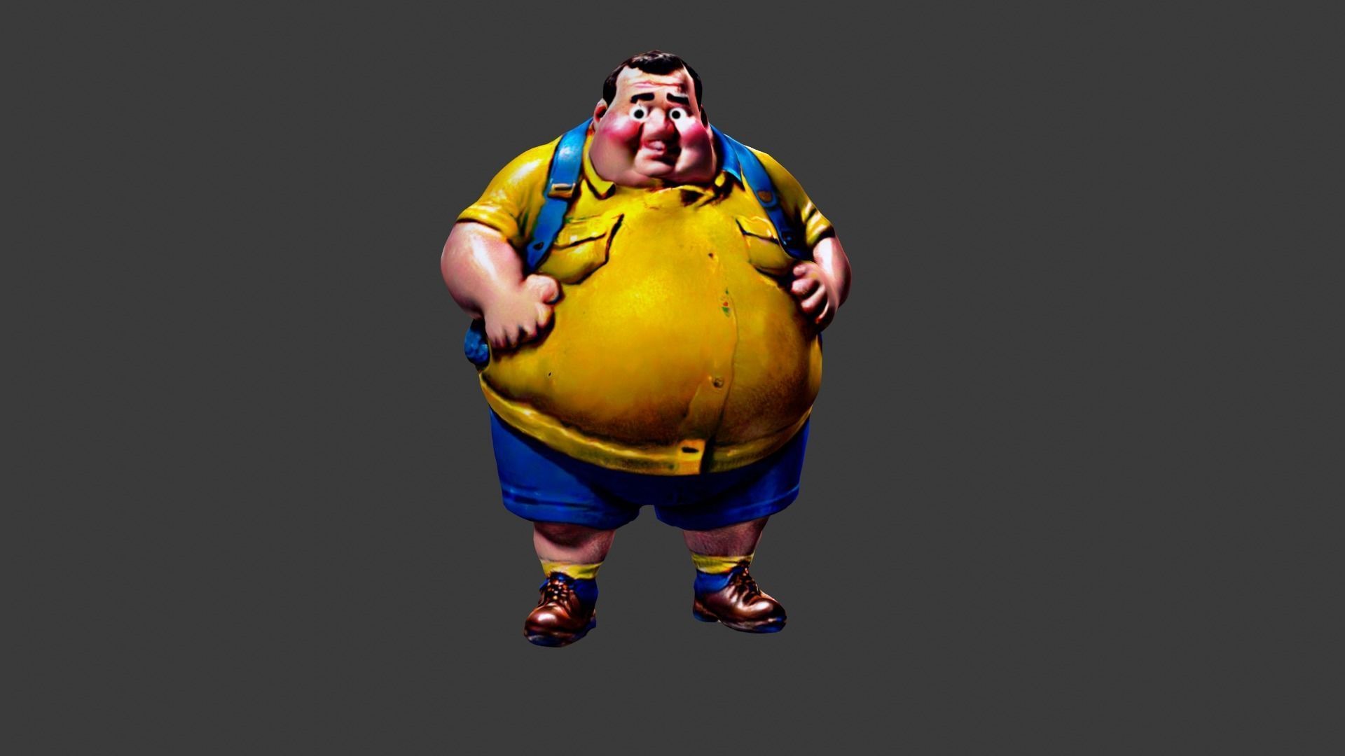 3D model Cartoon Fat Man VR / AR / low-poly | CGTrader