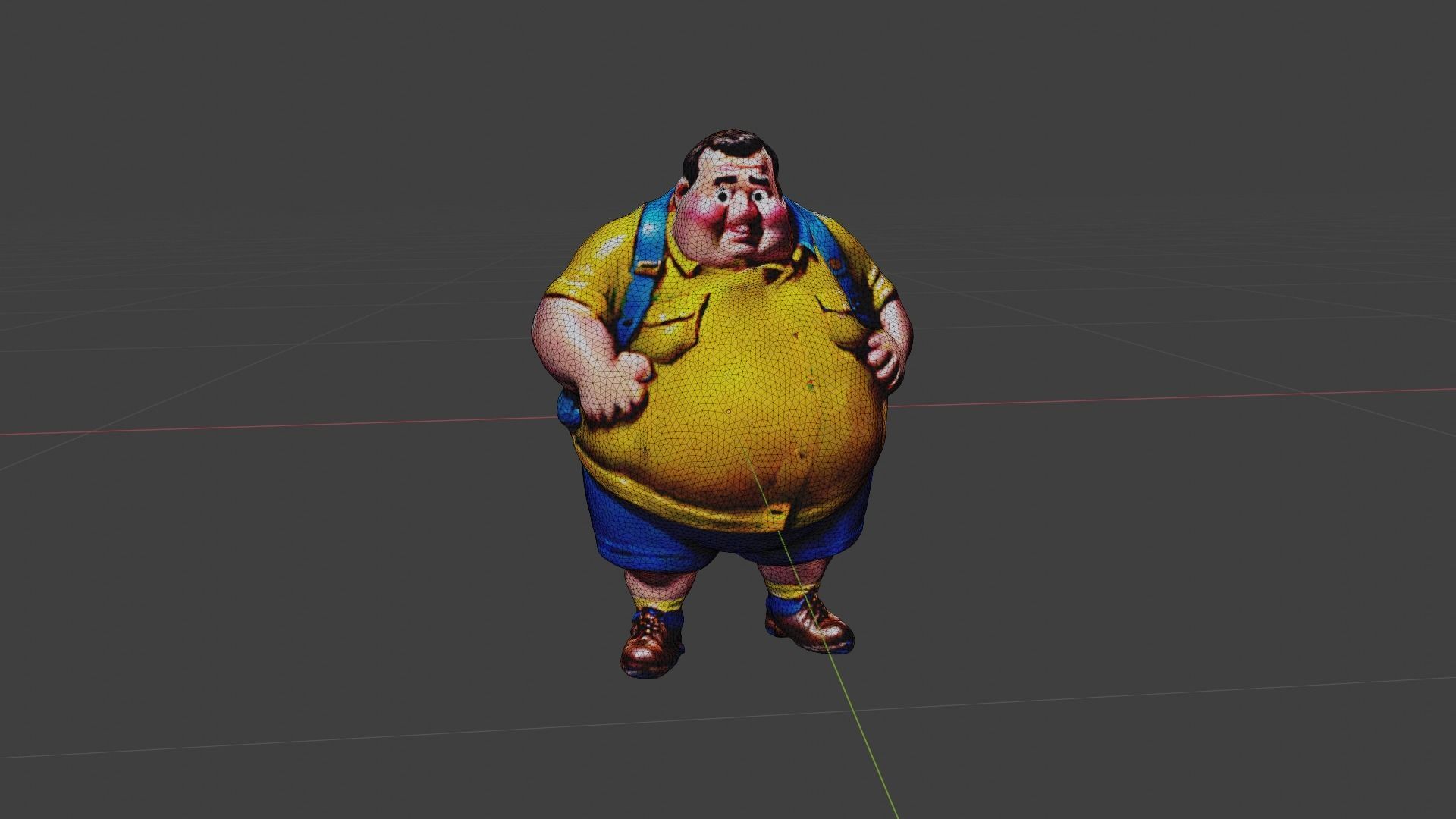 3D model Cartoon Fat Man VR / AR / low-poly | CGTrader