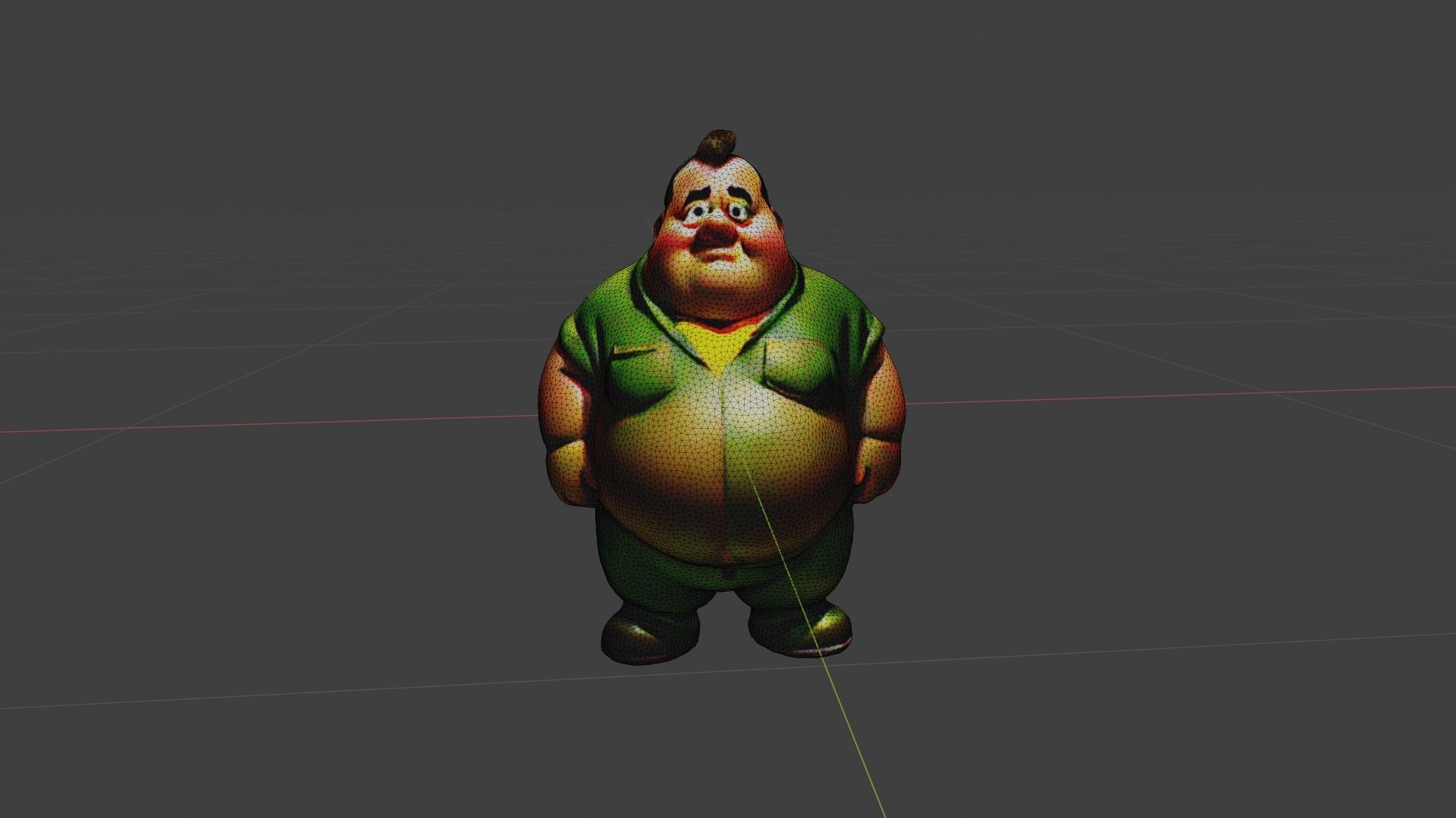 3D model Cartoon Fat Man VR / AR / low-poly | CGTrader