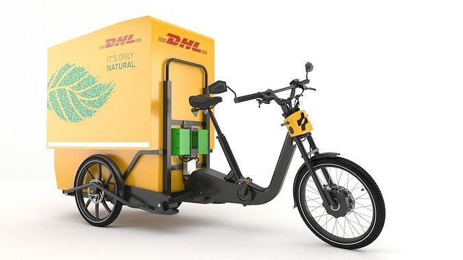 DHL delivery bike 3D model | CGTrader