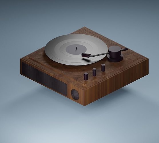 Vinyl player 3D model | CGTrader