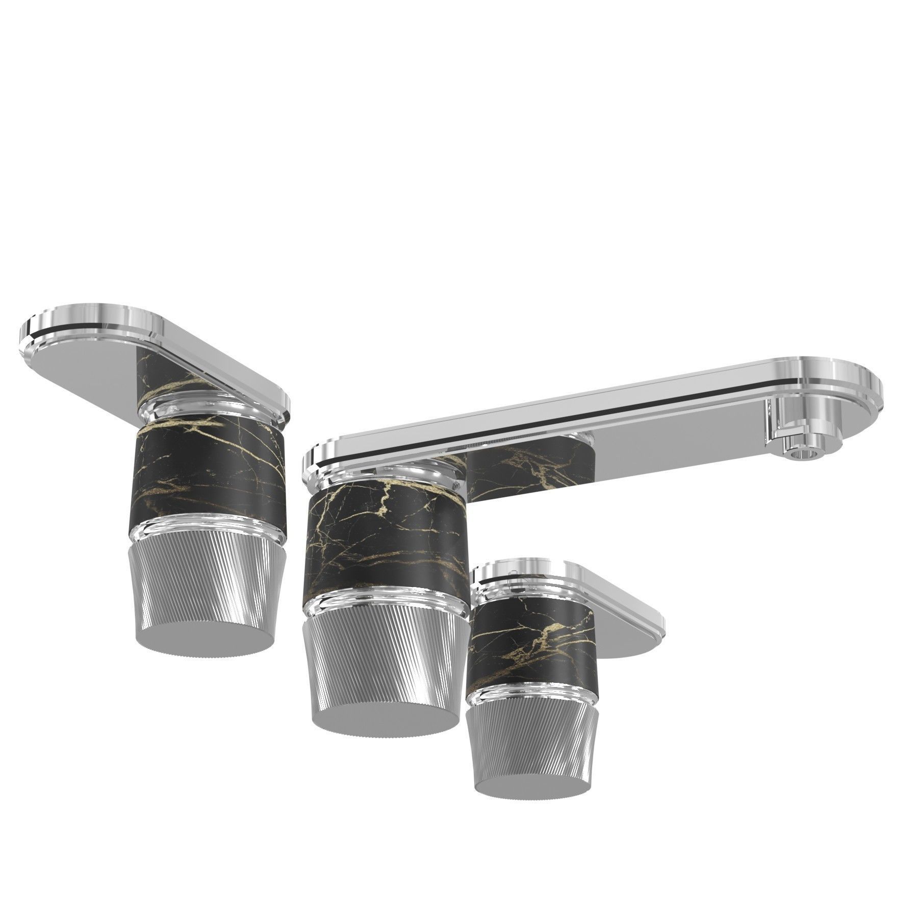 THG Widespread lavatory set with drain bathroom tap faucet 3D model ...