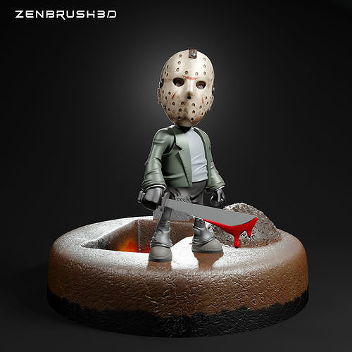 JASON VOORHEES CHIBI STL - 3D PRINTING 3D model 3D printable | CGTrader