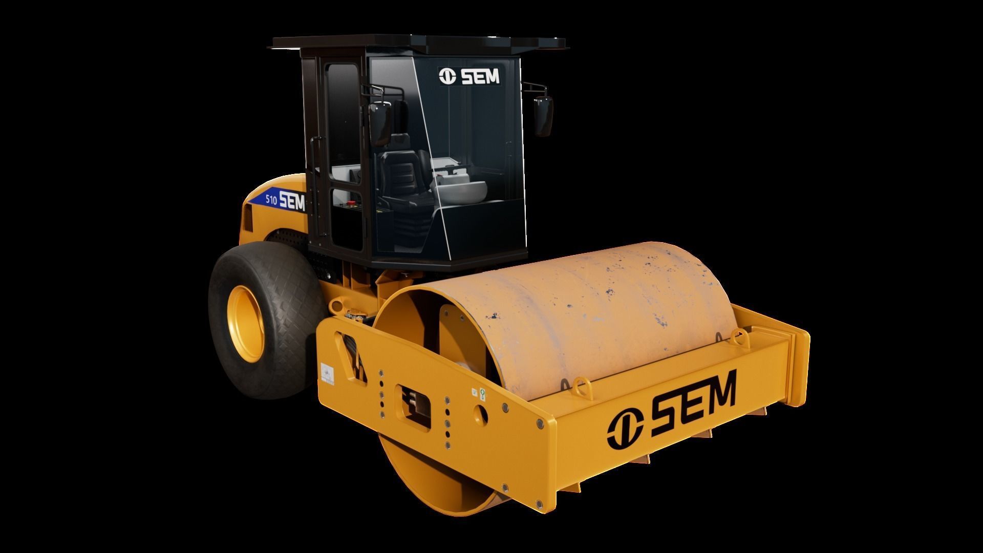 3D model SEM 510 Soil Compactor VR / AR / low-poly | CGTrader