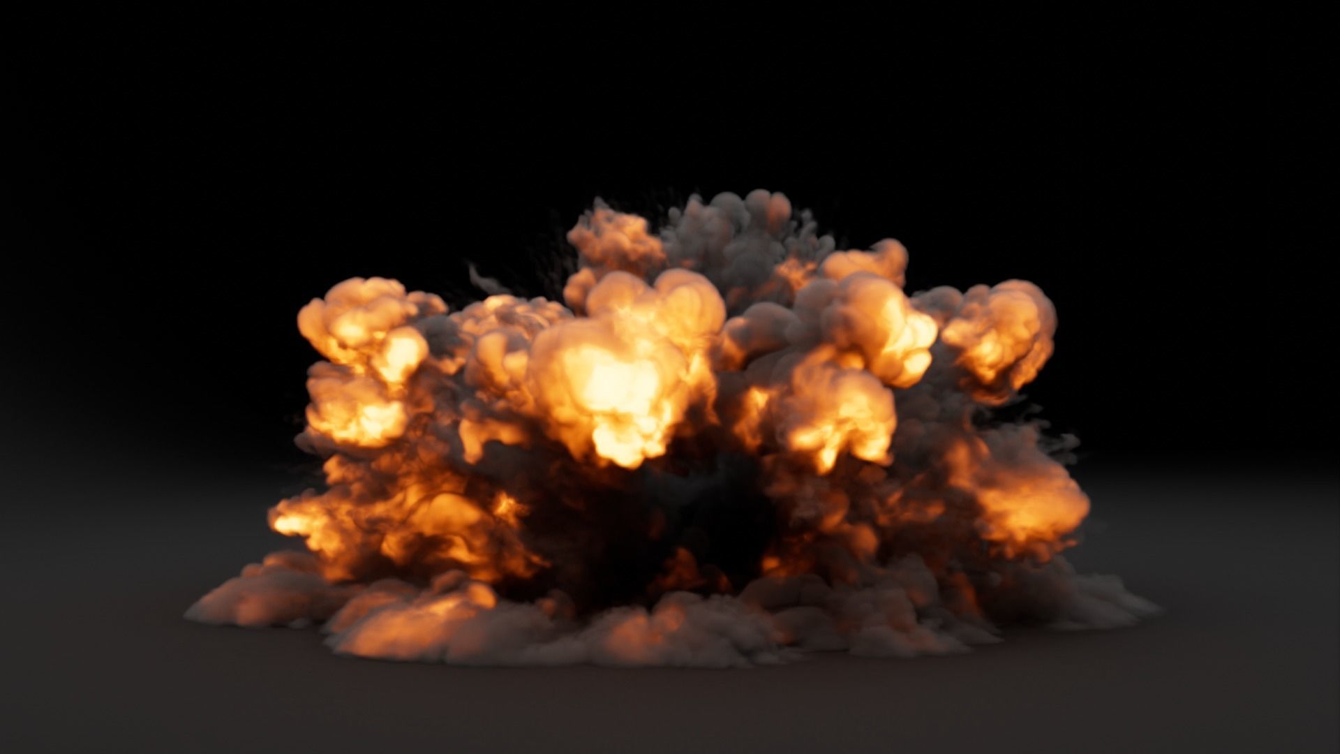 Super Realistic Explosion 1 - vdb animated 3D model animated | CGTrader