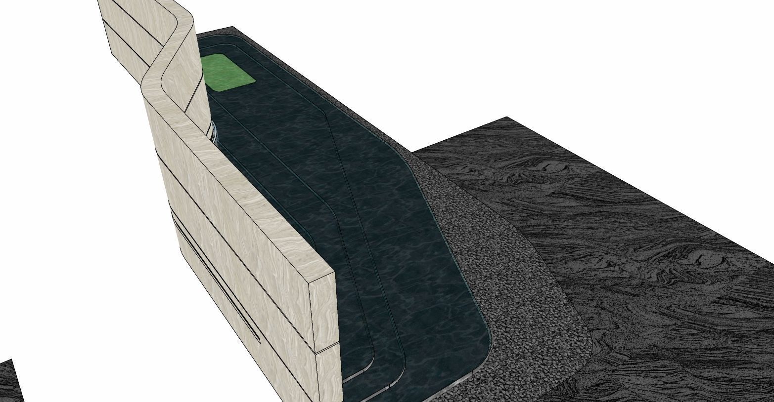 entrance boundary wall 3d model 3D model | CGTrader