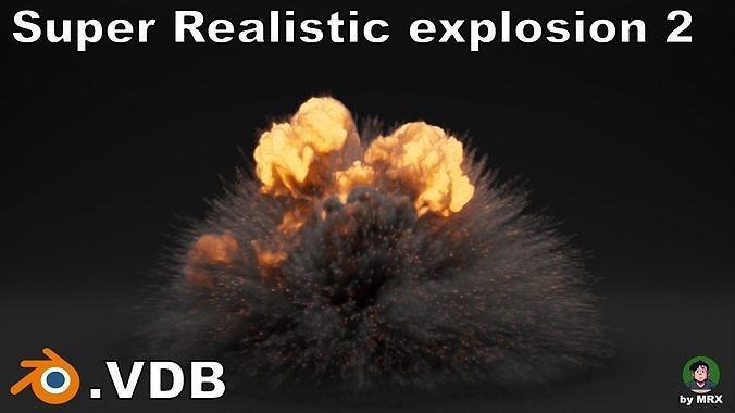 Super Realistic Explosion 2 - vdb animated 3D model animated | CGTrader