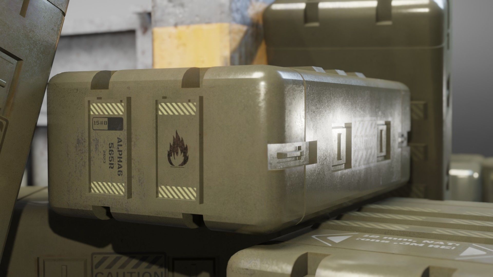 ARMY supply box free VR / AR / low-poly 3D model | CGTrader