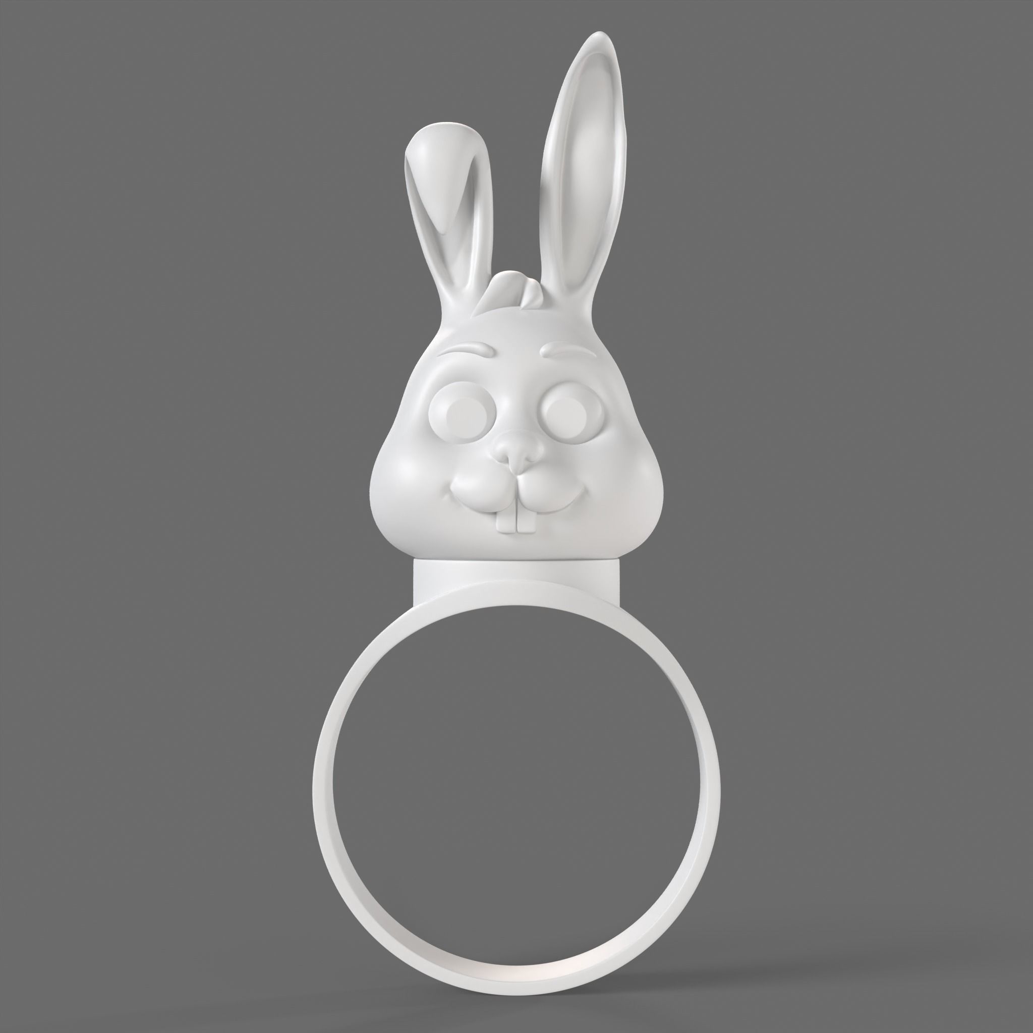 Rabbit Ring Print 3D model 3D printable | CGTrader