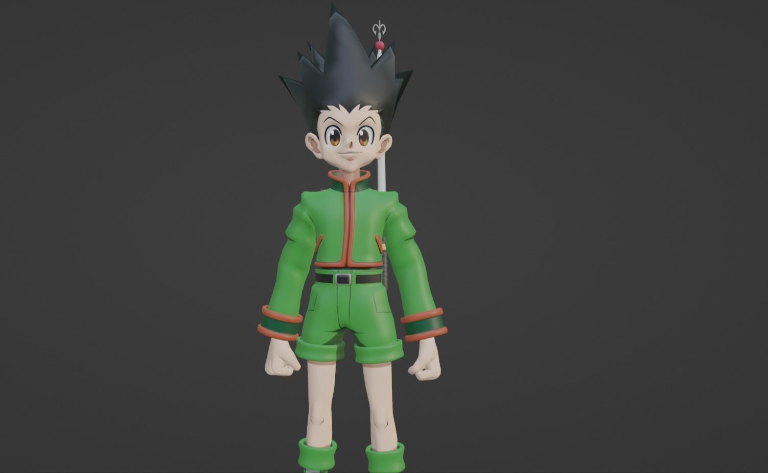Anime Character - HxH Gon Freecss 3D model | CGTrader