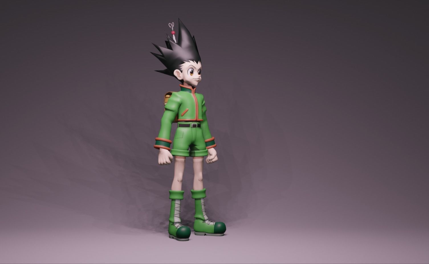 Anime Character - HxH Gon Freecss 3D model | CGTrader