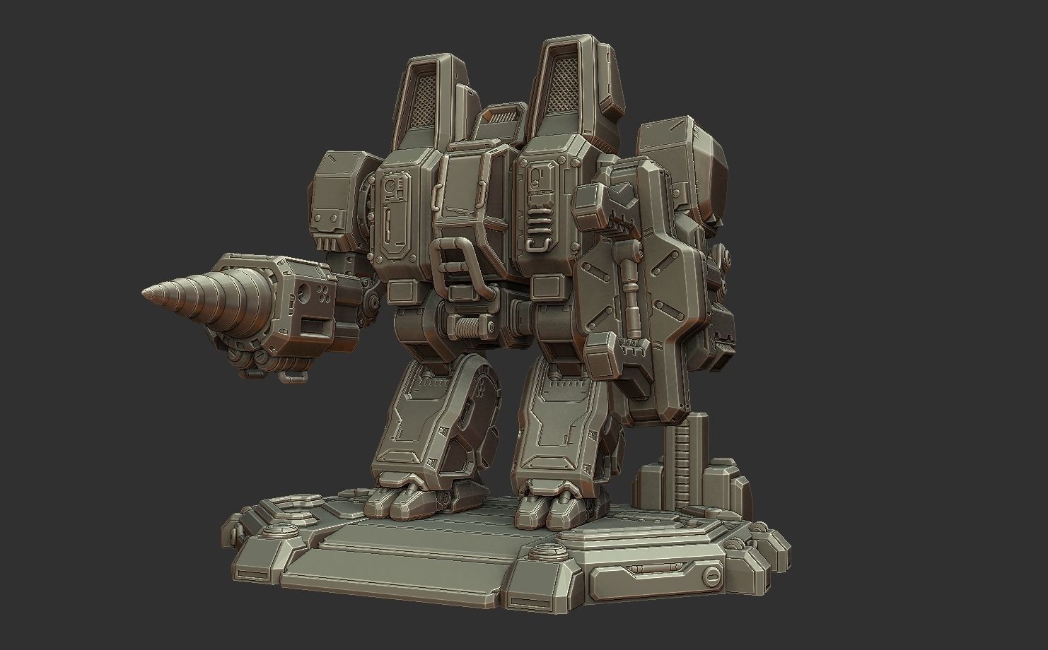 SCV - Starcraft 2 3d Print Statue 3D model 3D printable | CGTrader