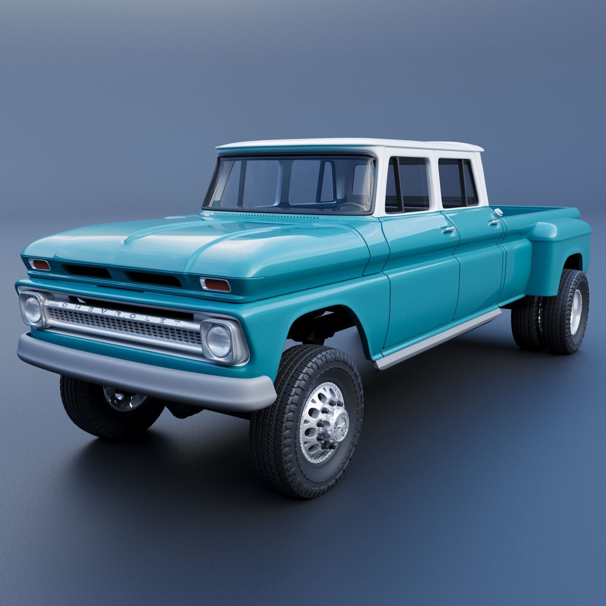 Chevrolet K10 Crew Cab 1965 3D model 3D printable | CGTrader