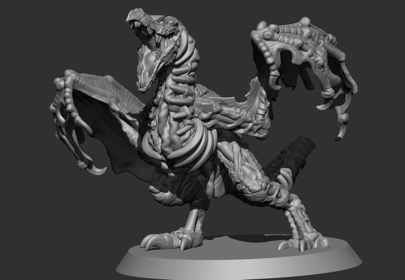 Scream Dragon 3D model 3D printable | CGTrader