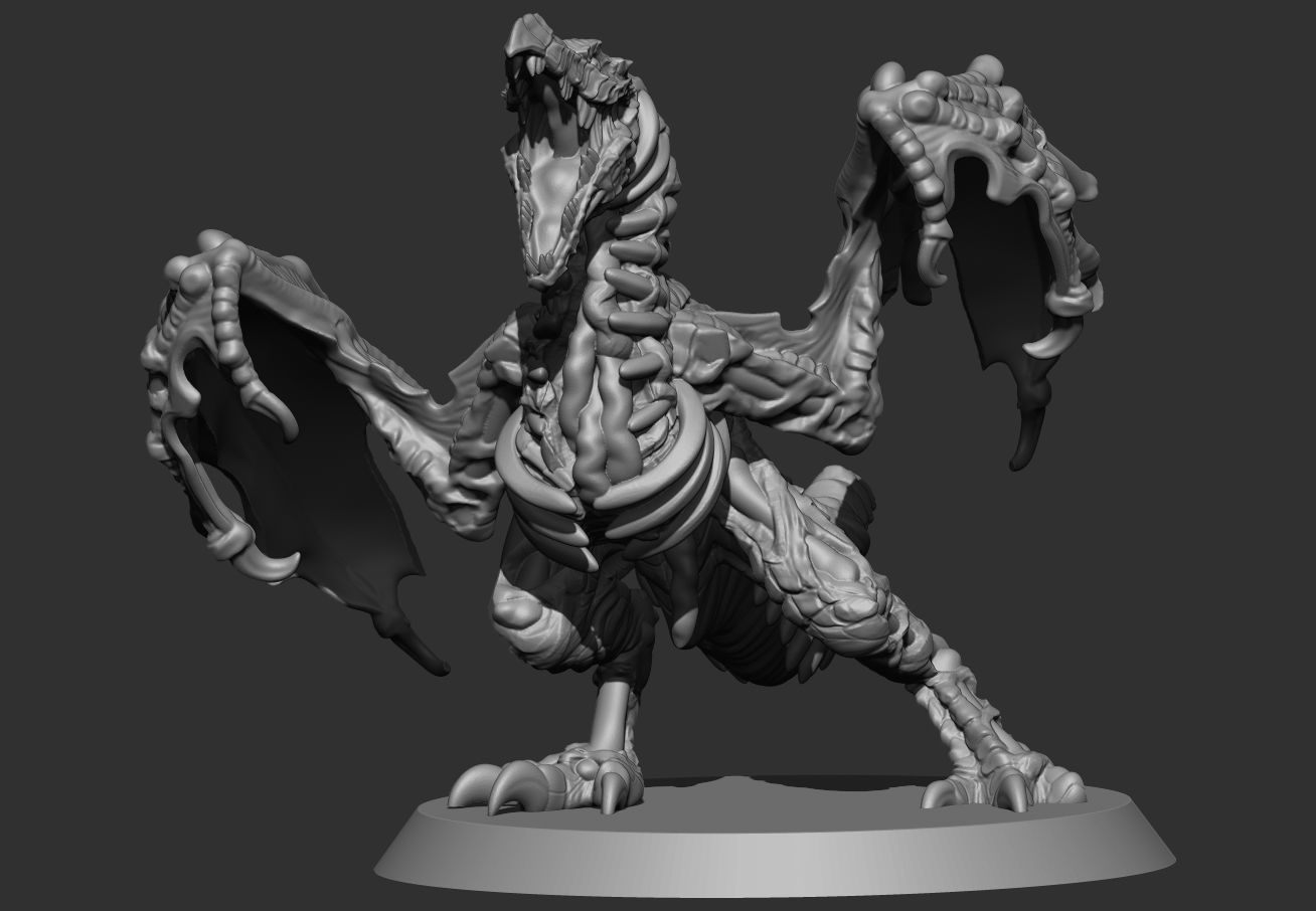 Scream Dragon 3D model 3D printable | CGTrader