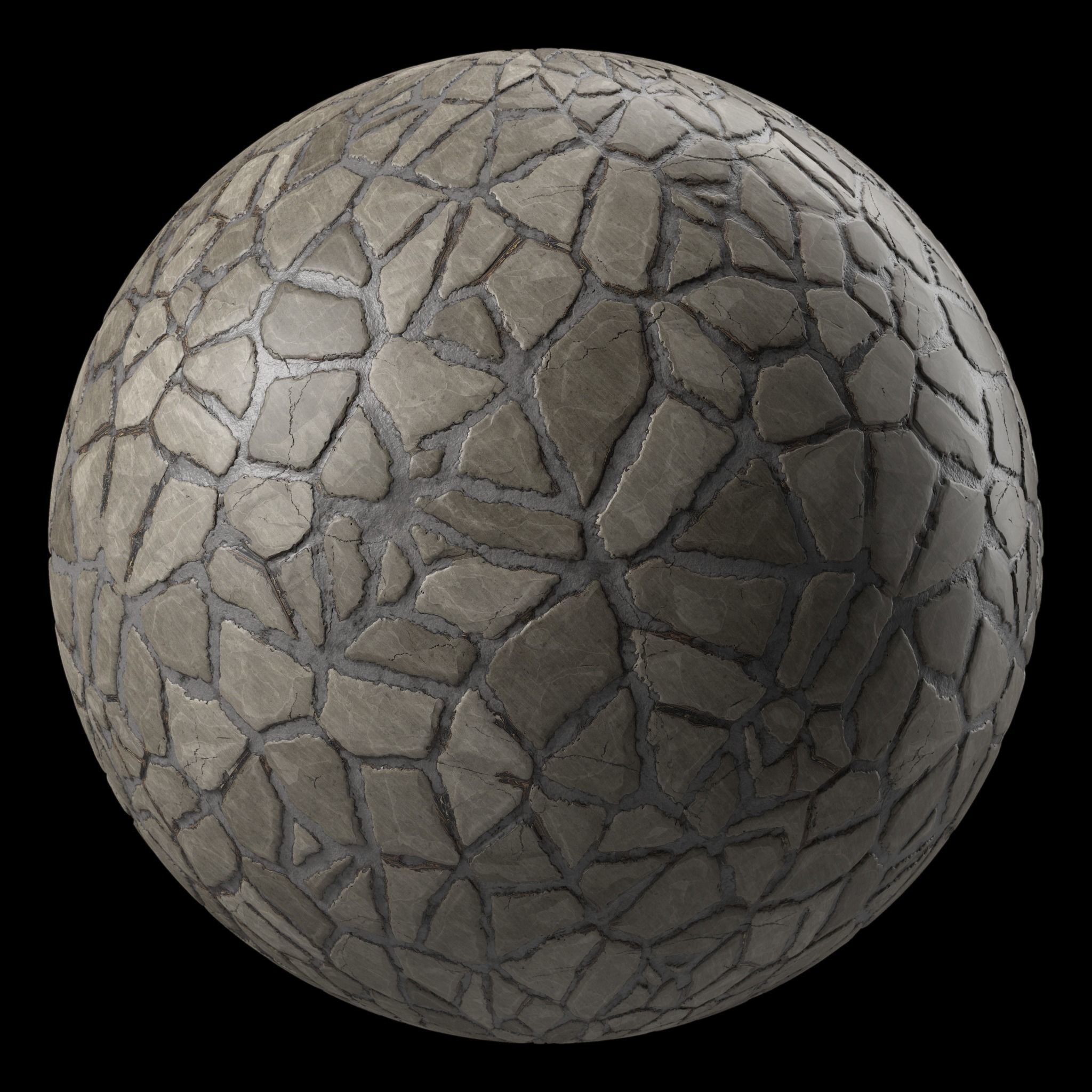 Texture Stone Wall Materials 77- Decorative Brush Rock - Pbr 4k ...