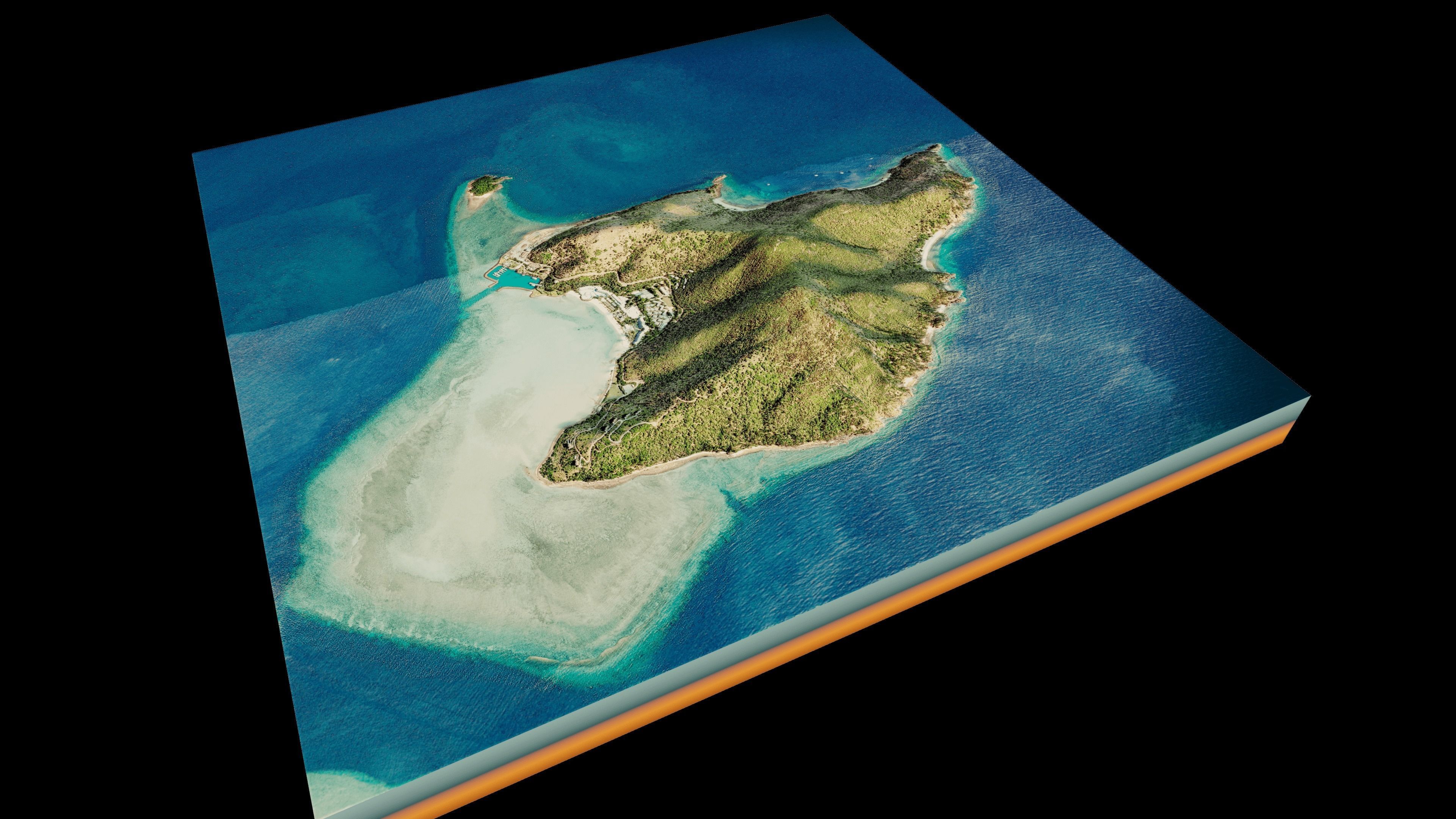 3D model Hayman Island full 3d model terrain VR / AR / low-poly | CGTrader