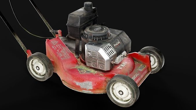 3D model Vintage Lawn Mower Toro VR / AR / low-poly | CGTrader