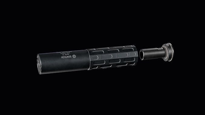3D model Multi-caliber suppressor Gemtech ONE VR / AR / low-poly | CGTrader