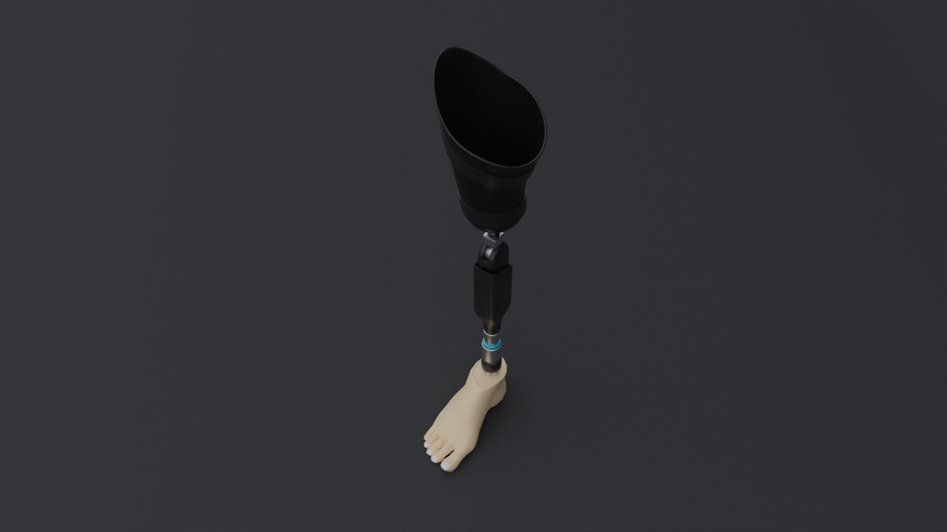 3D model Above-Knee Prosthetic Leg VR / AR / low-poly | CGTrader