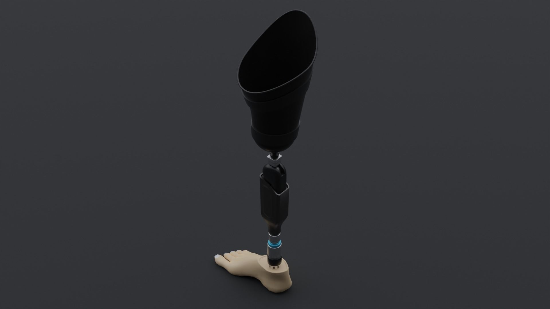 3D model Above-Knee Prosthetic Leg VR / AR / low-poly | CGTrader
