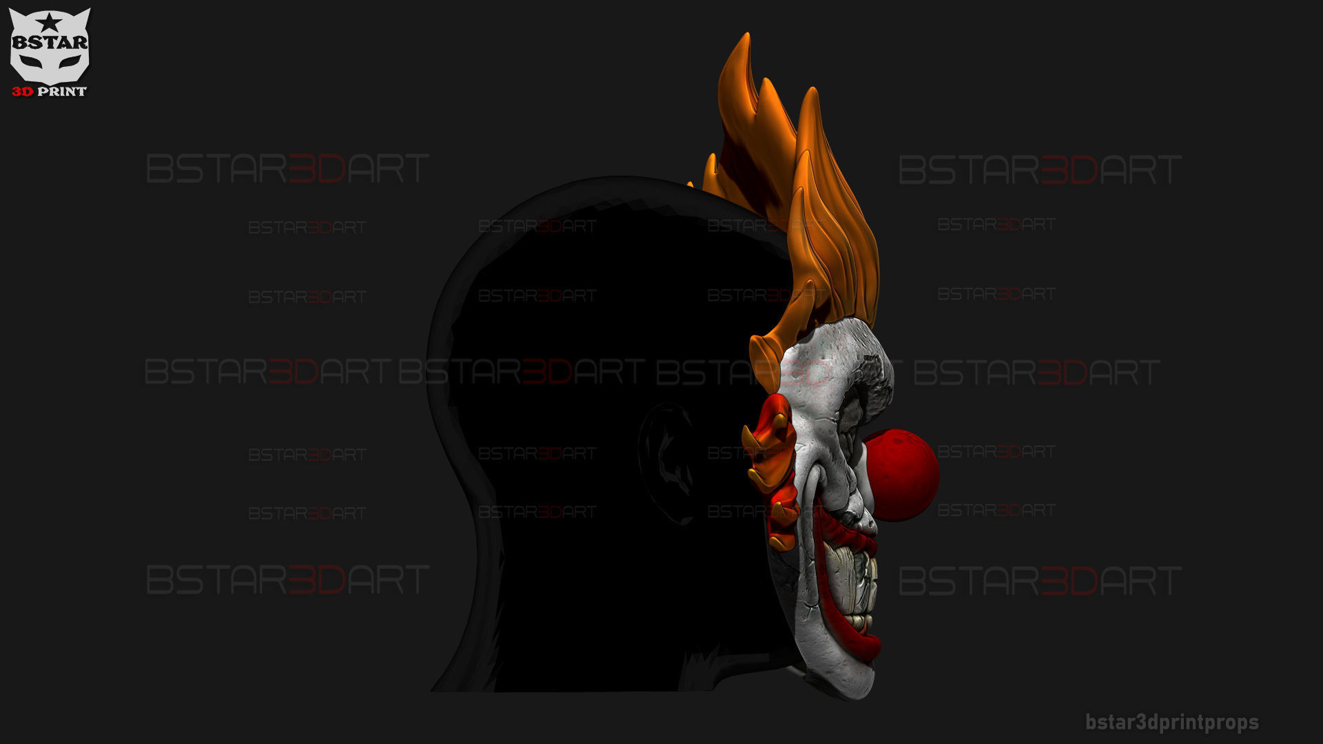 Sweet Tooth Twisted Metal Mask With Hair High Quality 3D model 3D ...