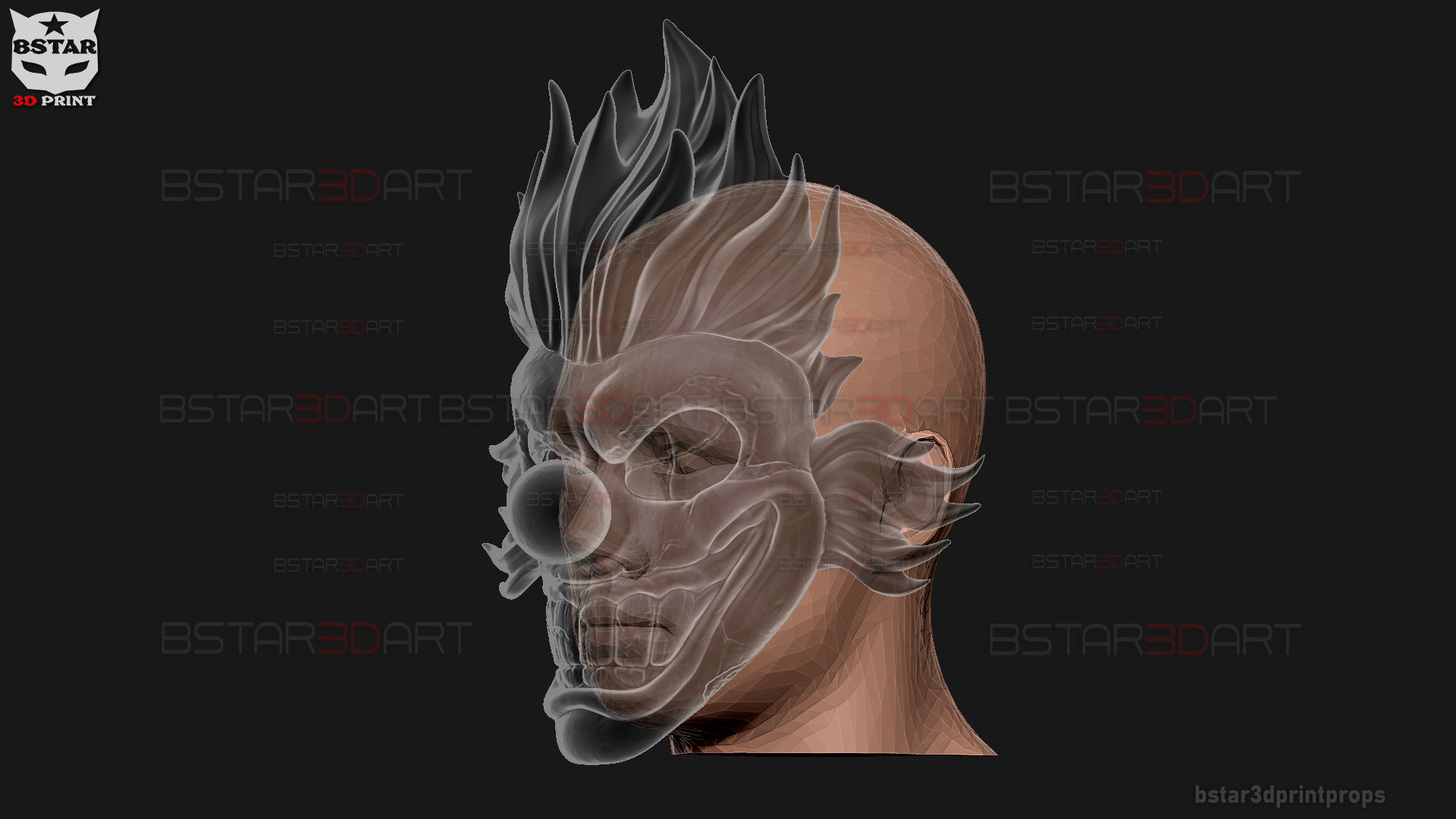 Sweet Tooth Twisted Metal Mask With Hair High Quality 3D model 3D ...