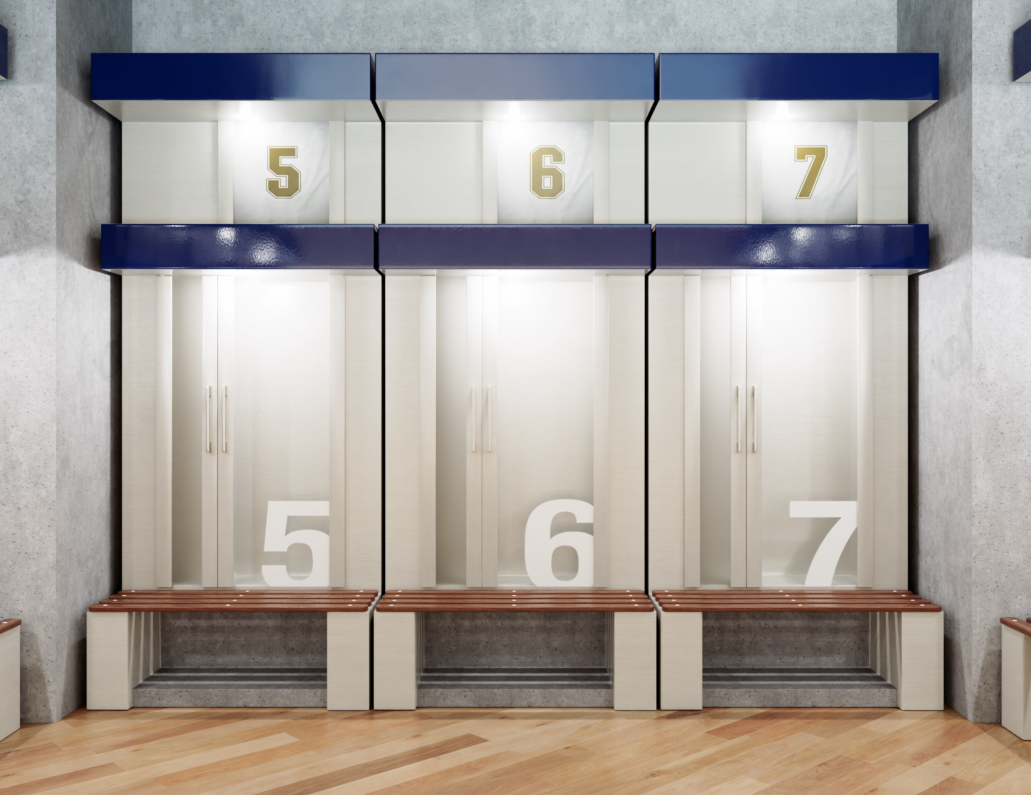Sports Change Locker Room 3D model | CGTrader