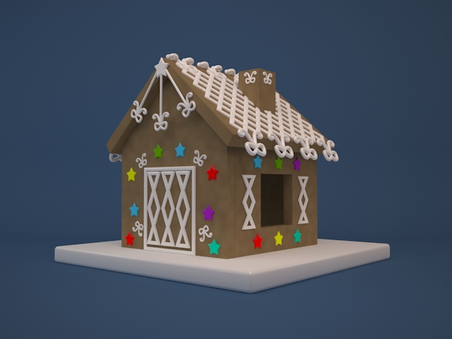 Gingerbread House 3D model 3D printable | CGTrader