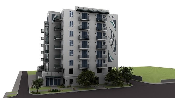 Eight Story Condo 3D model | CGTrader