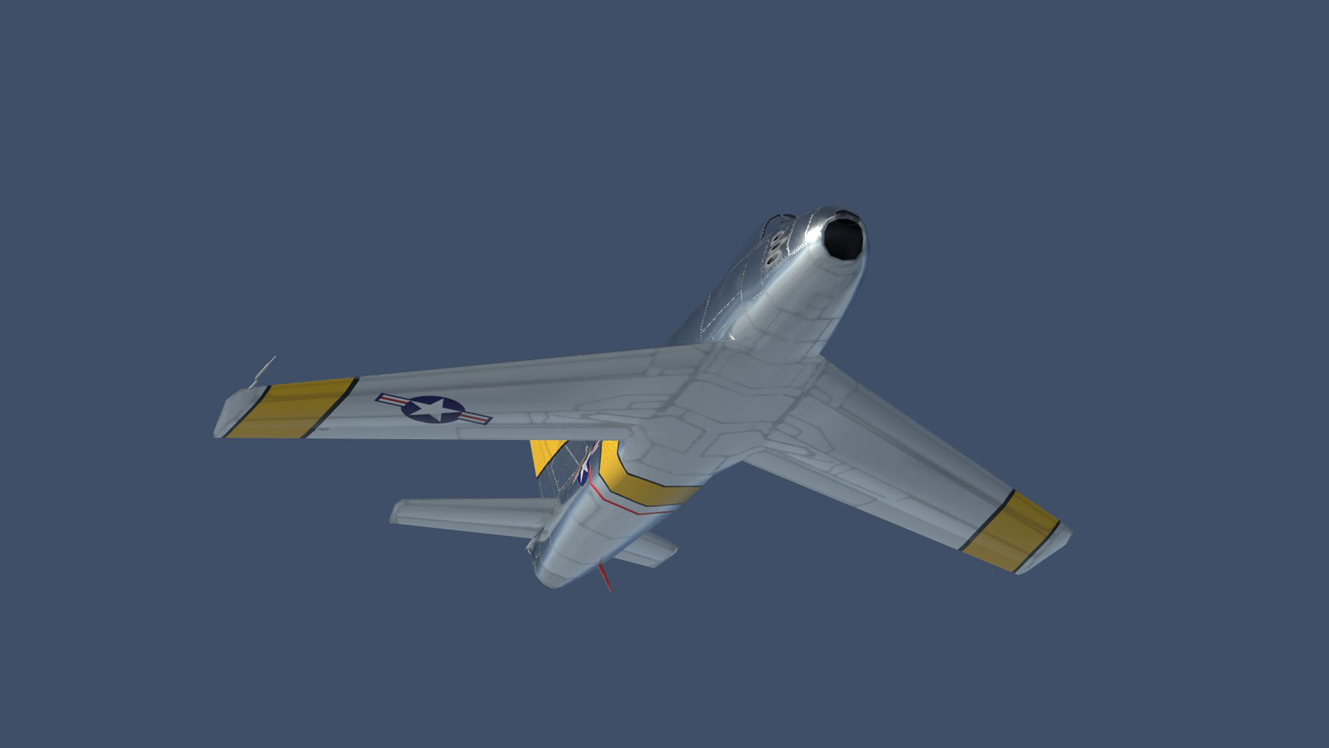 3D model F-86 Sabre USAF Clean VR / AR / low-poly | CGTrader