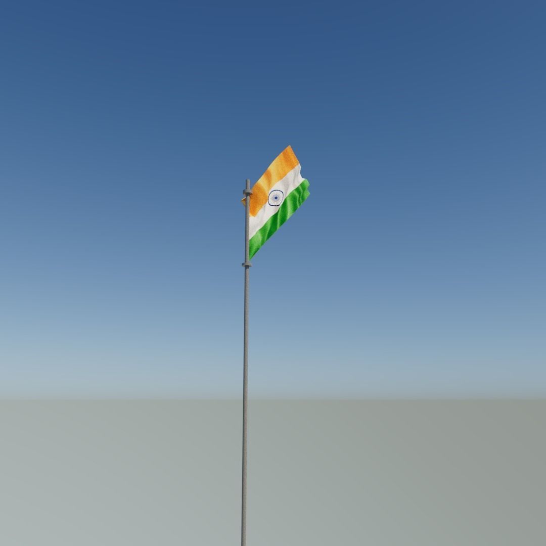 3D model Flag of India VR / AR / low-poly | CGTrader