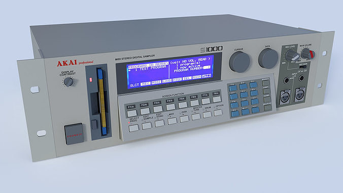 AKAI S-1000 Sampler 3D model | CGTrader