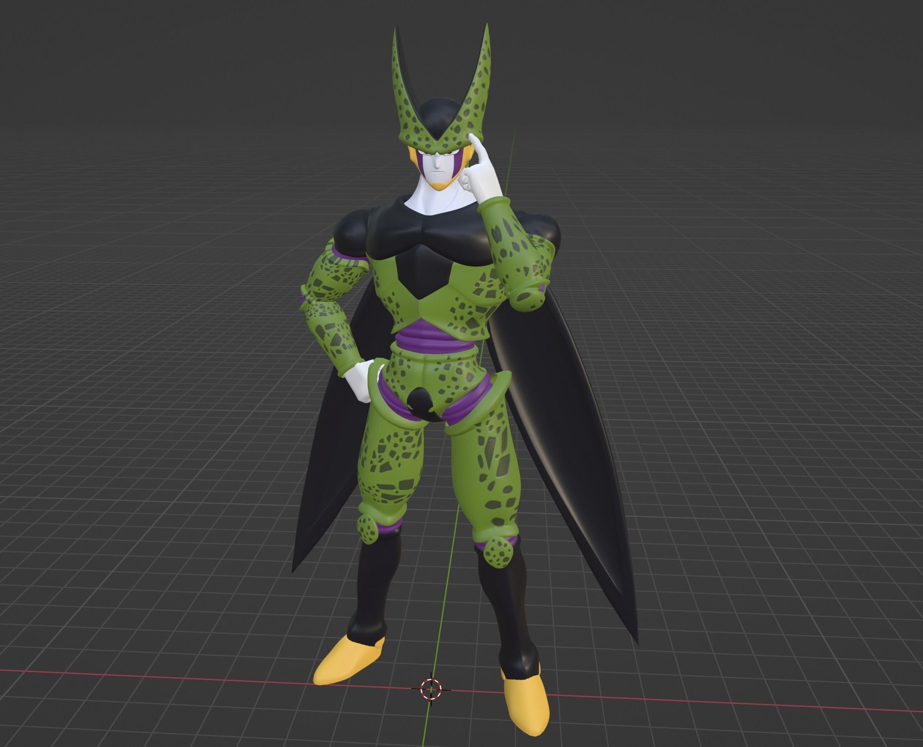 Cell Final Form - Dragonball 3D model rigged | CGTrader