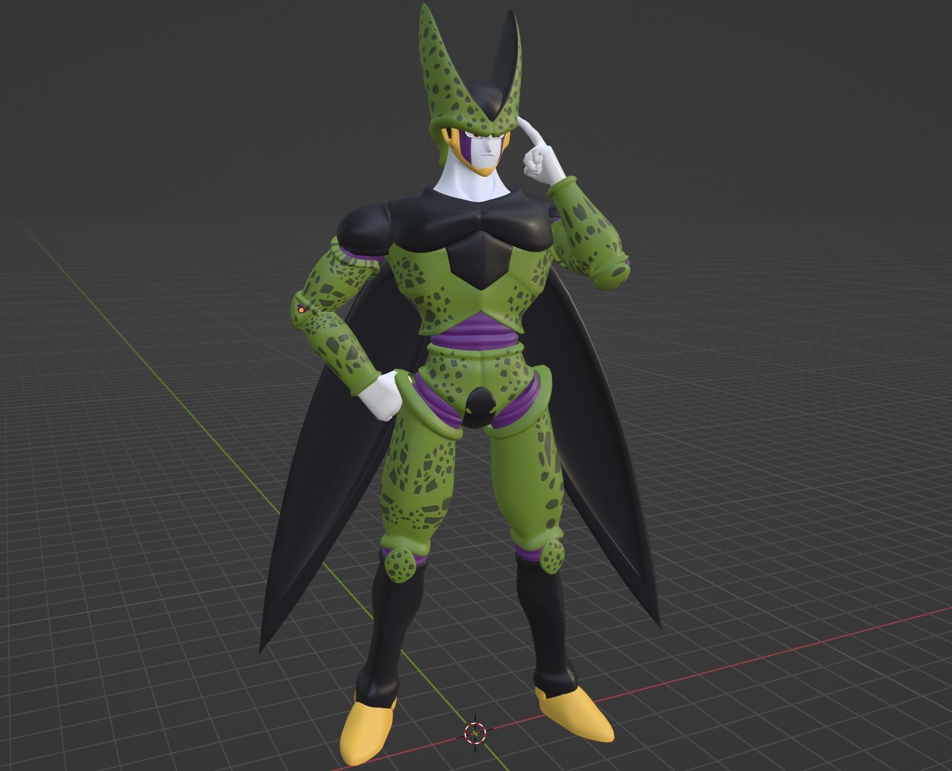 Cell Final Form - Dragonball 3D model rigged | CGTrader