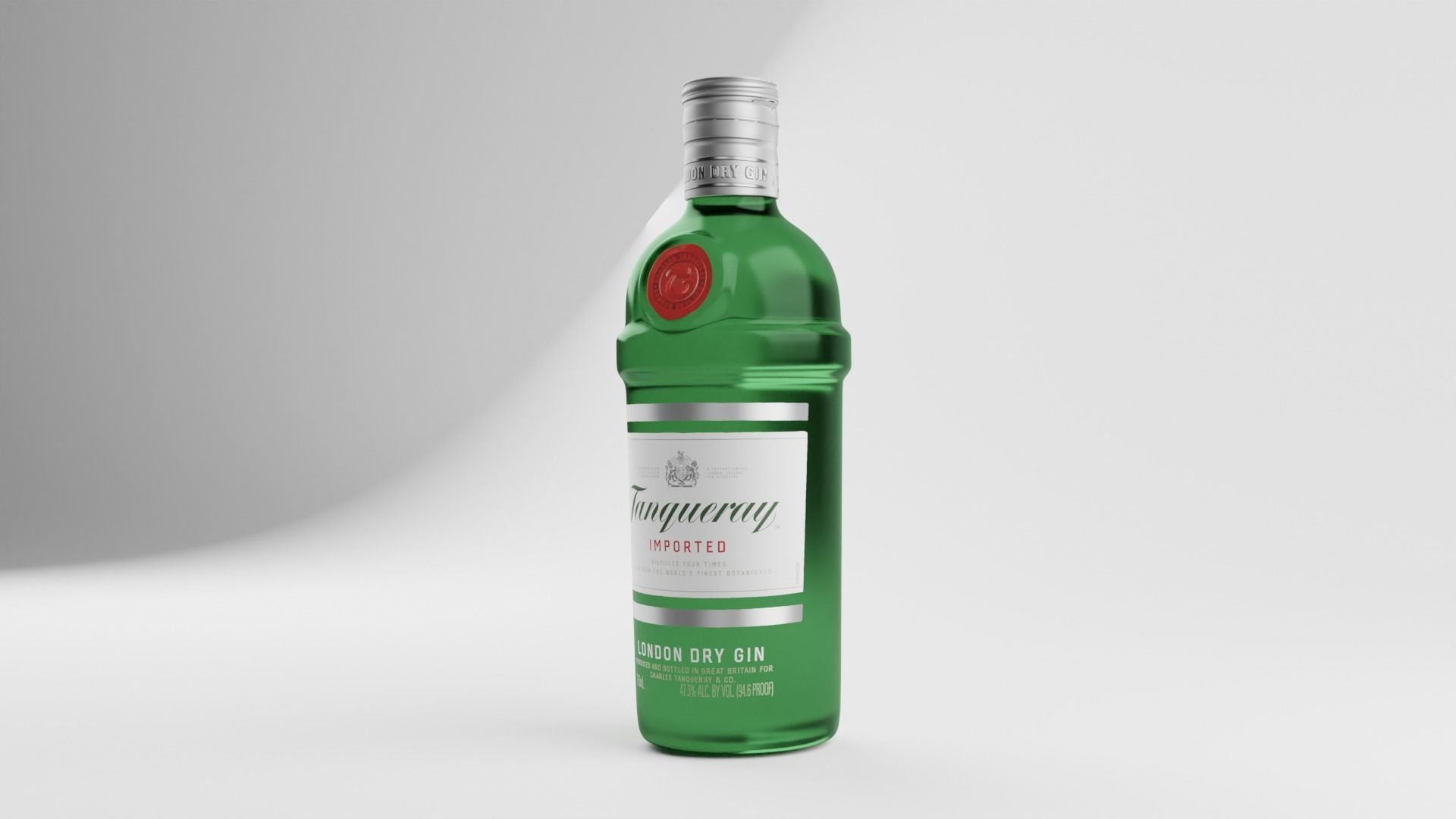Tanqueray Gin Bottle 3D model | CGTrader