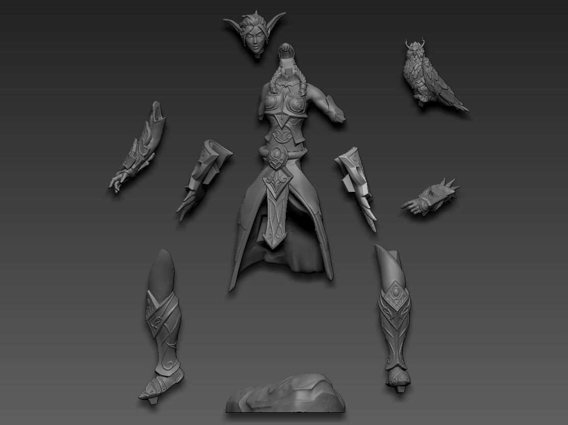 Tyranda WarCraft 3D model 3D printable | CGTrader