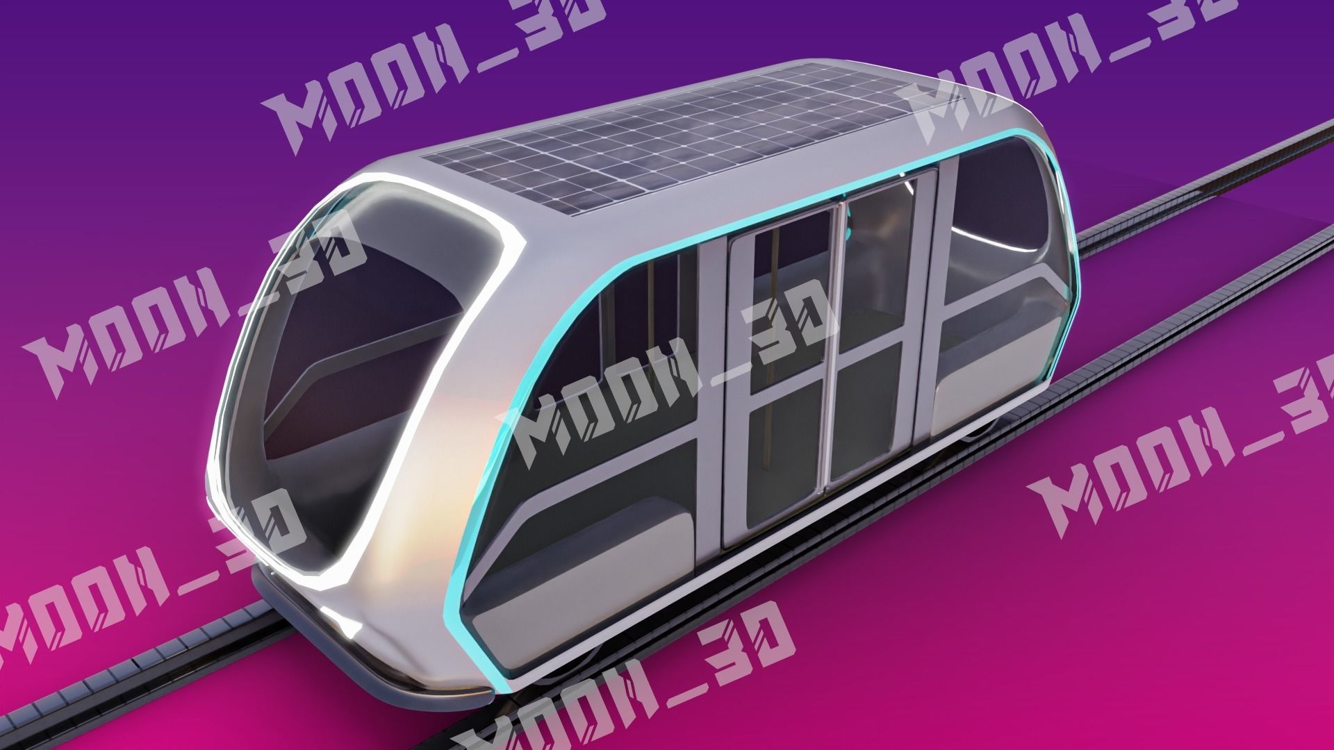 Rail Bus 3D model 3D printable | CGTrader