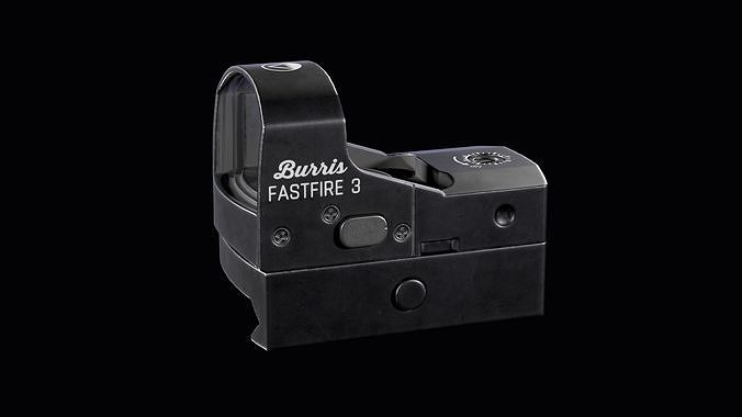 3D model Burris FastFire 3 Red Dot Reflex Sight VR / AR / low-poly ...
