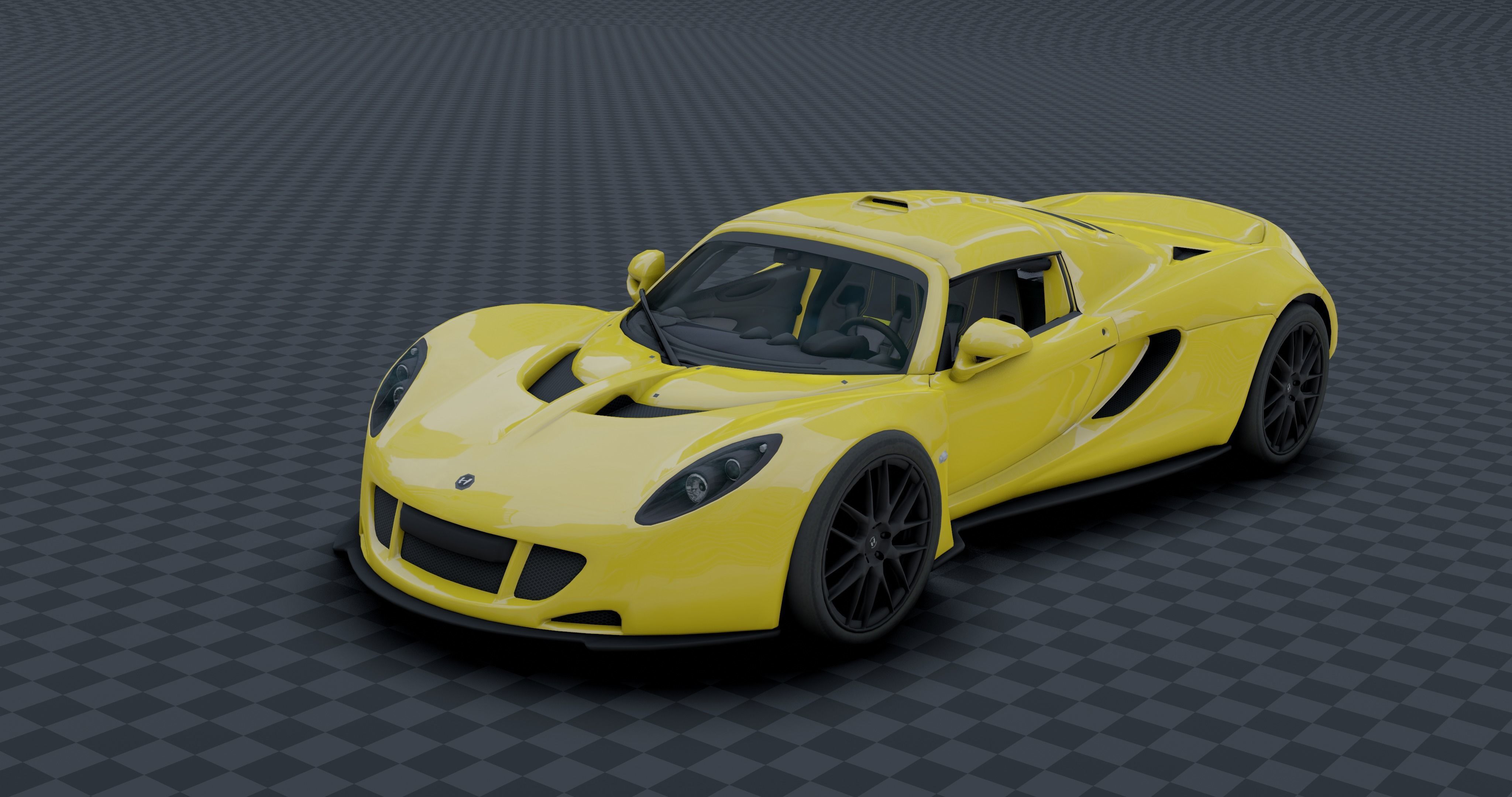 3D model Henessy Venom GT VR / AR / low-poly | CGTrader