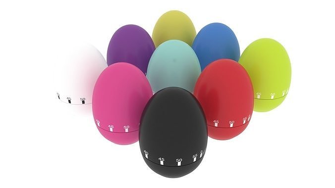 Kitchen Egg Timers Set 3D model | CGTrader