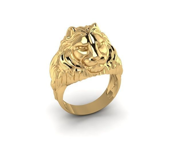 Lion Rings 3D model 3D printable | CGTrader