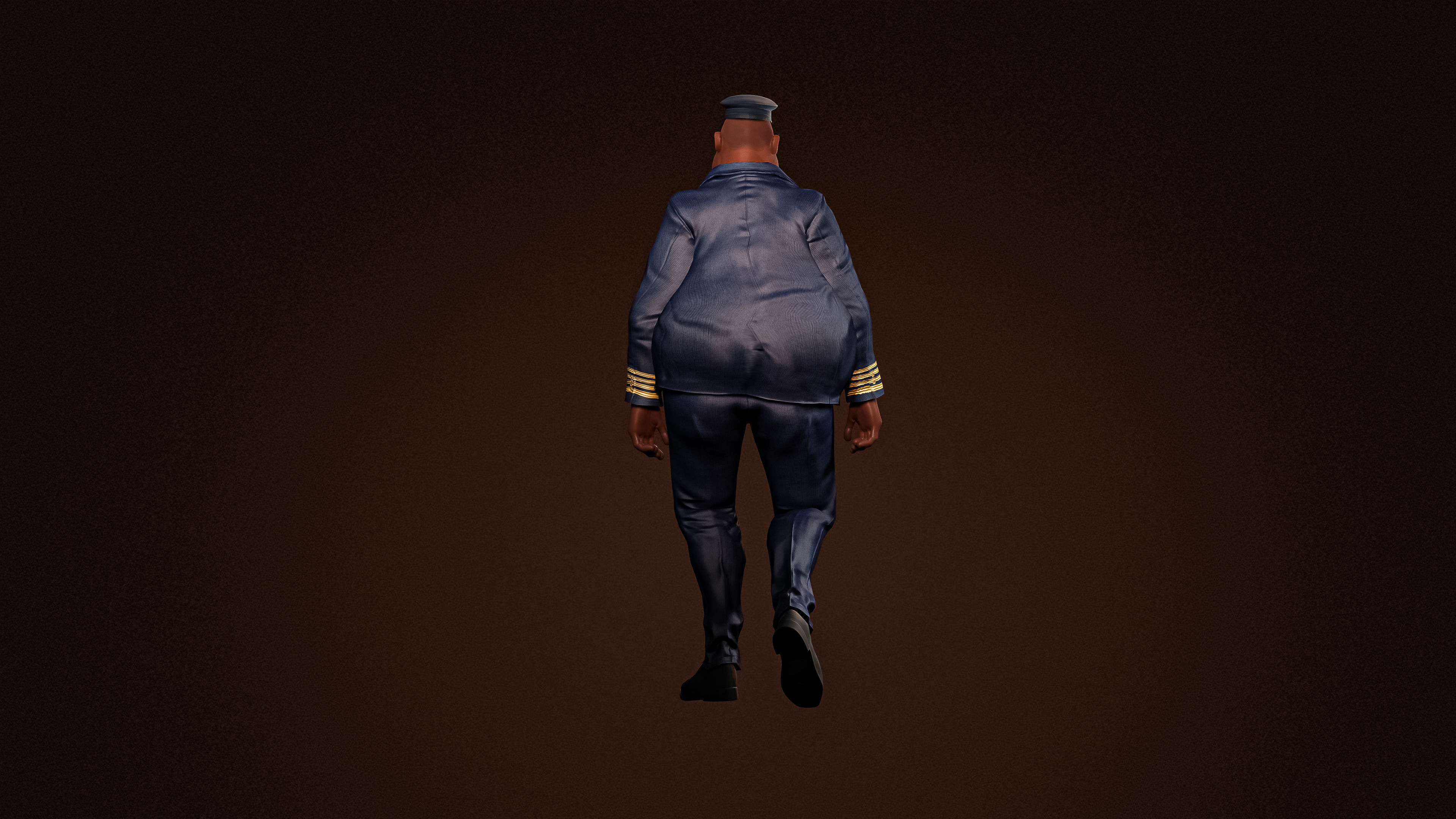 3D model High Quality Pilot Fat Cartoon Man VR / AR / low-poly | CGTrader