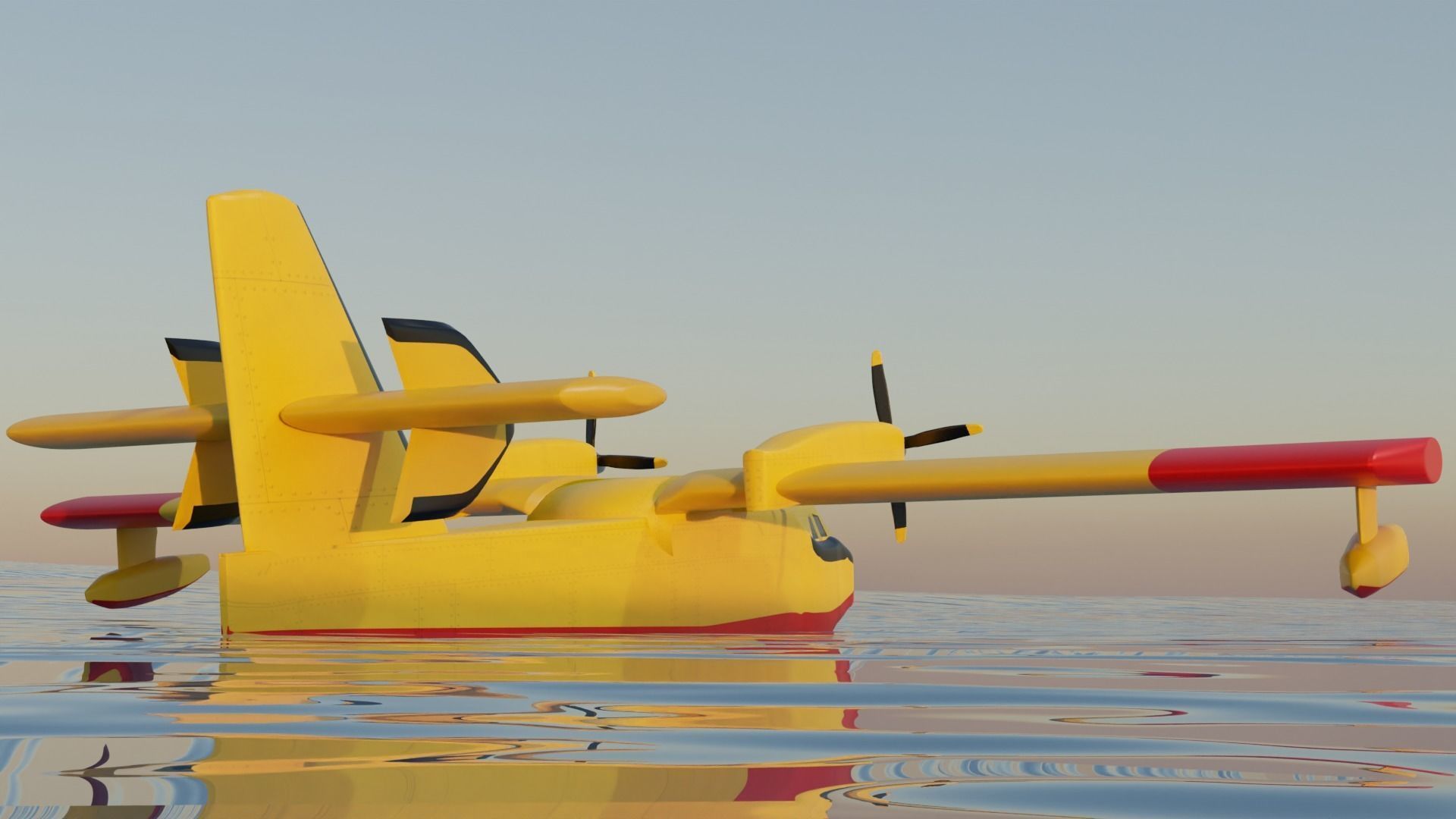 Cl-415 Water Bomber 3D model | CGTrader