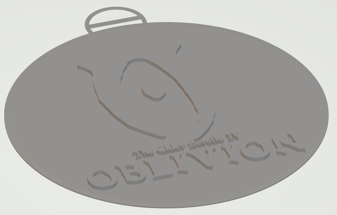 The Elder Scrolls IV Oblivion Logo Keychain 3D model 3D printable ...
