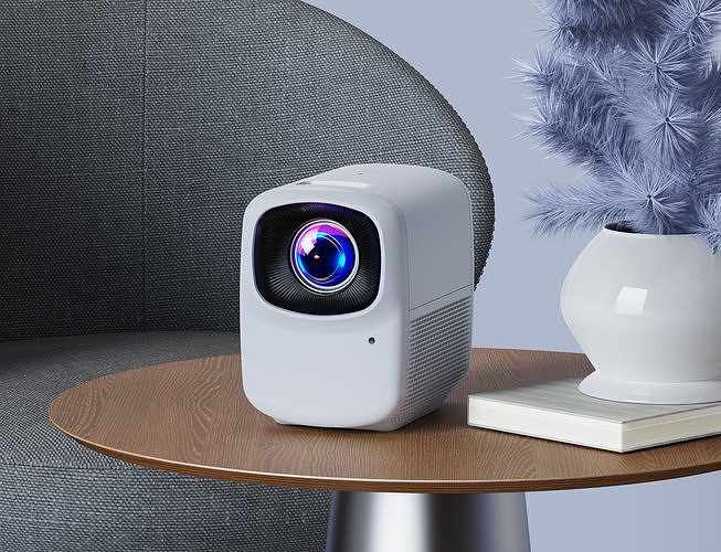 High-Quality 3D Projector Model With Background 3D model | CGTrader