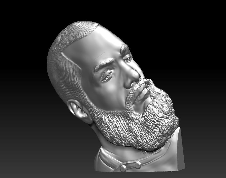 Man Head Portrait sample 3D model 3D printable | CGTrader