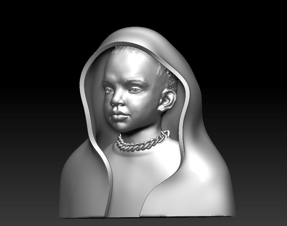 Boy Sample Bust 3D model 3D printable | CGTrader